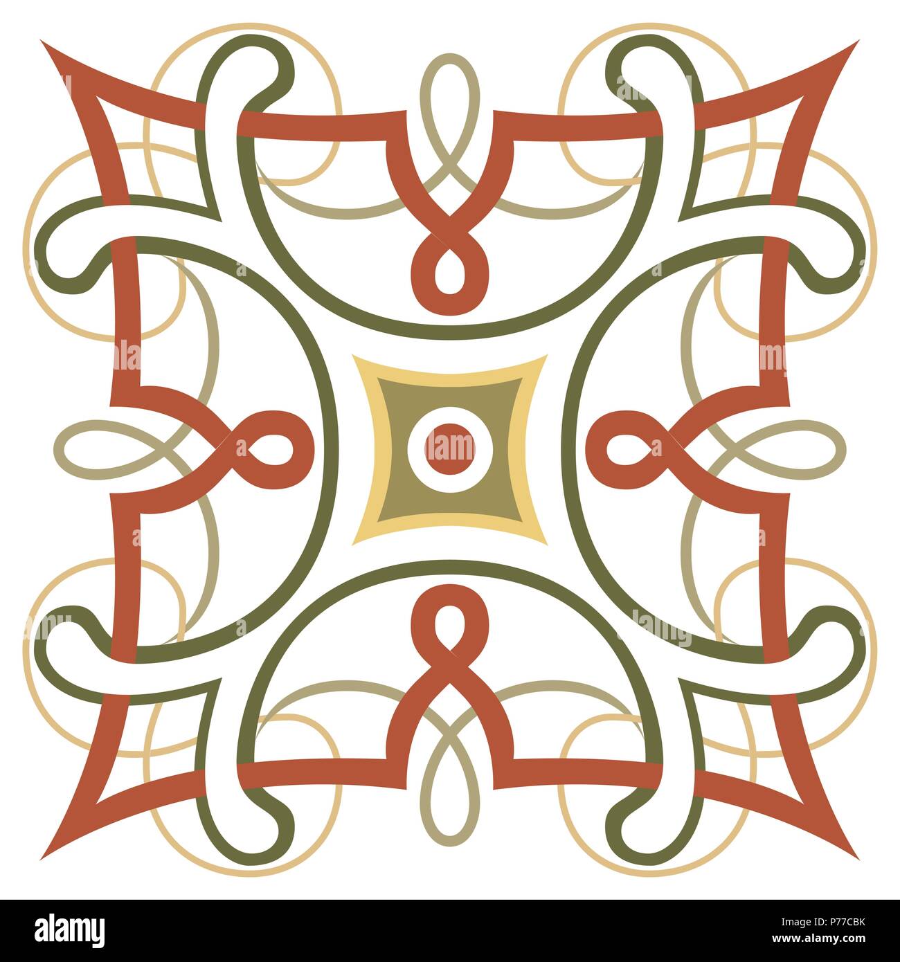 Ancient design pattern, colorful ornamental background Stock Vector ...