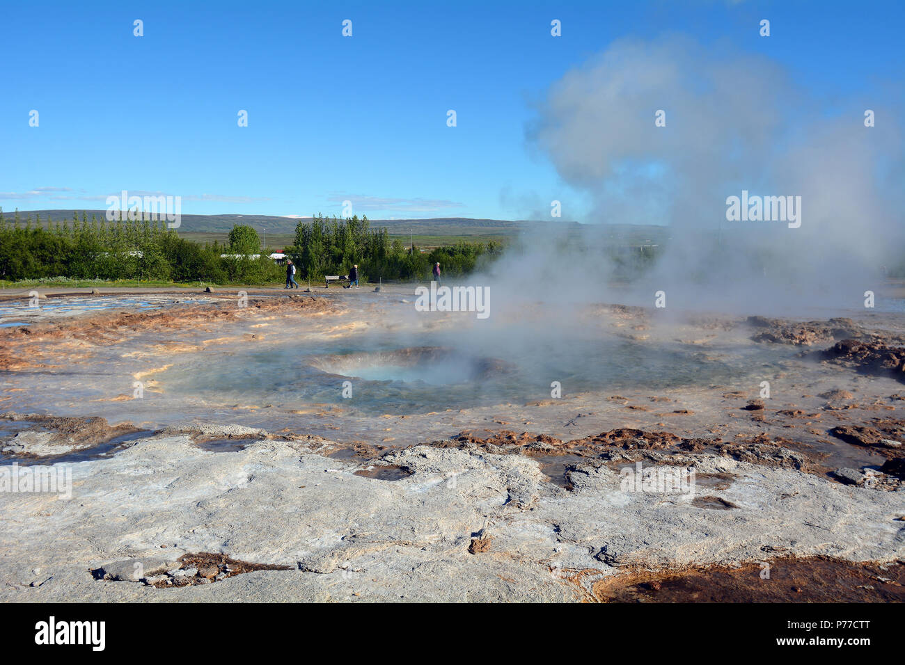 Strokkur Geyser In the Golden Circle of Iceland Stock Photo - Alamy