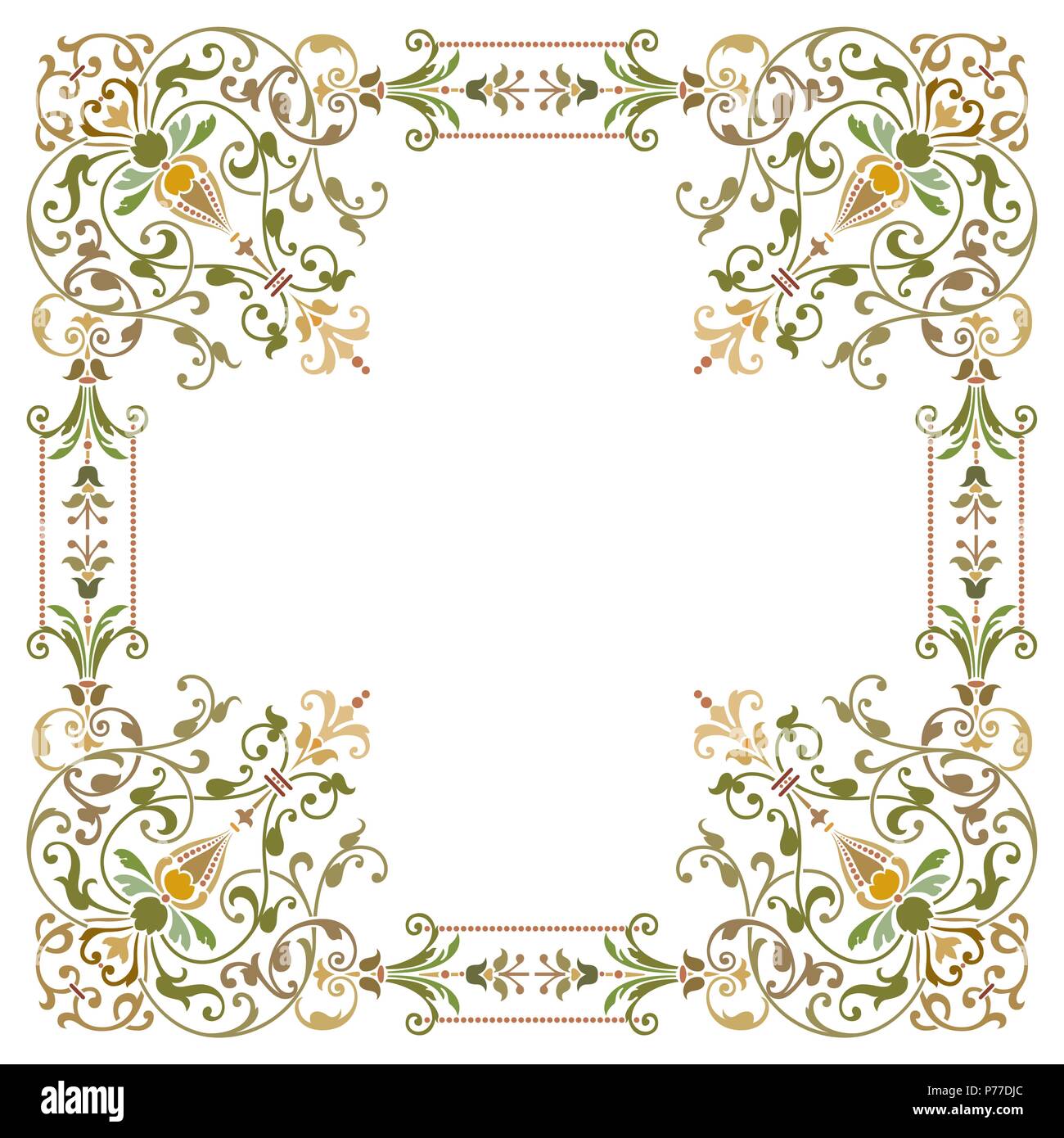 Delicate border design hi-res stock photography and images - Alamy