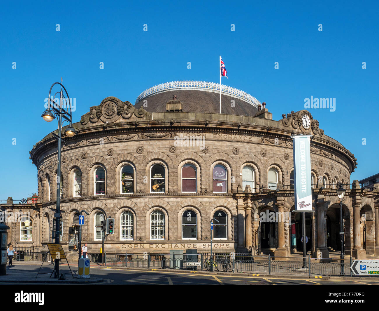 Victorian Corn Exchange building converted to shopping units in Leeds ...