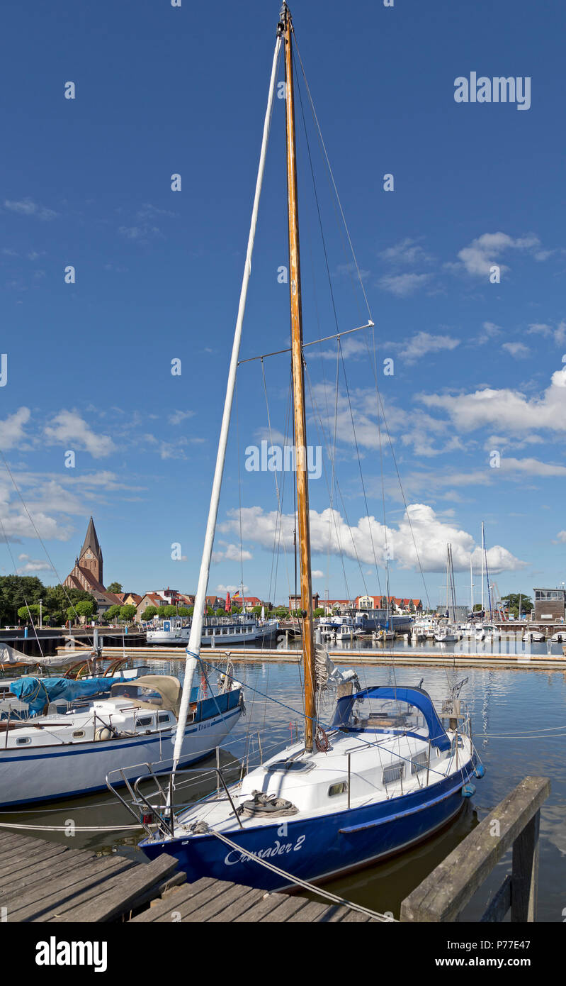 Barth harbour mecklenburg western pomerania germany hi-res stock ...
