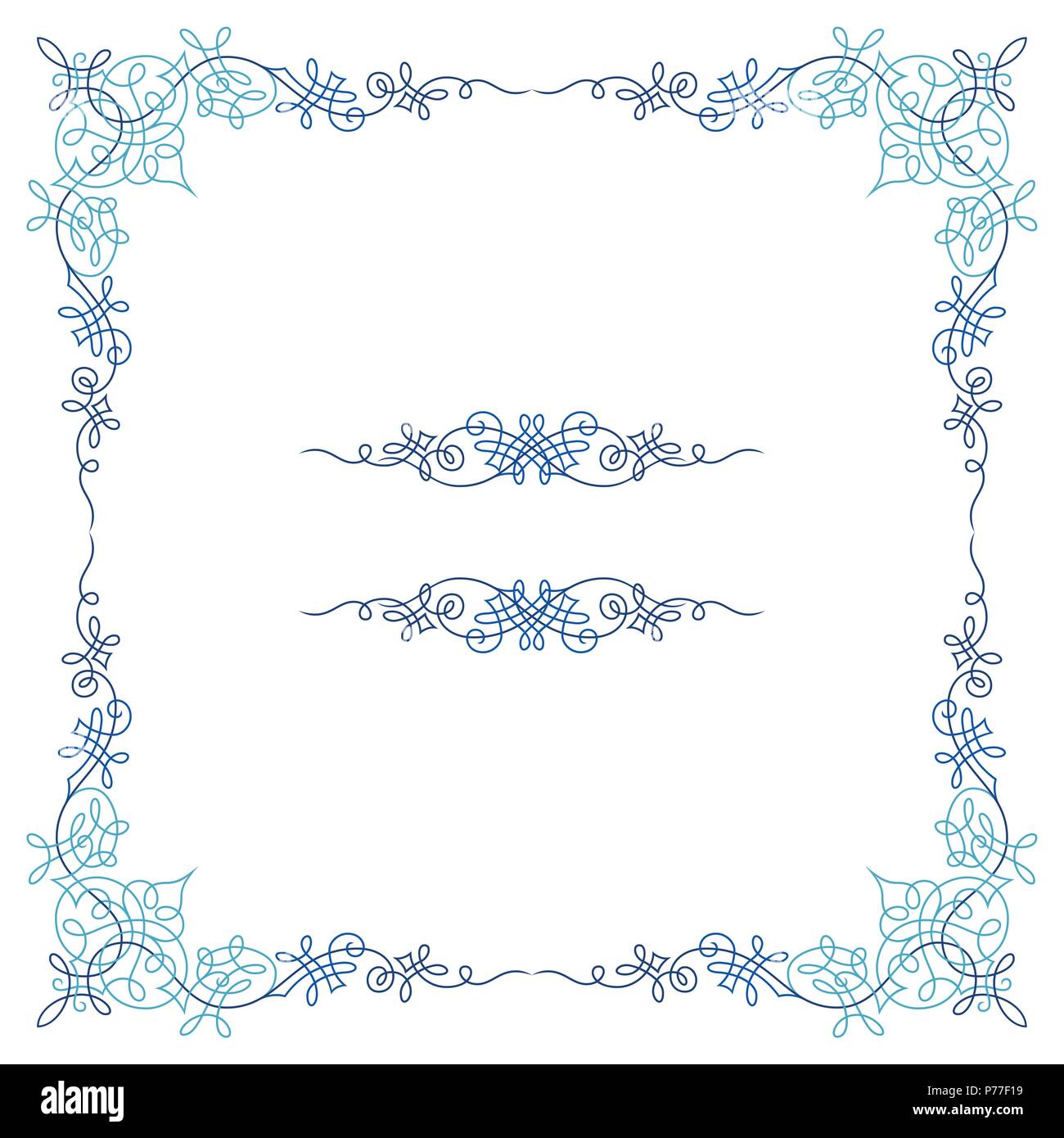 Woven border Stock Vector Images - Alamy