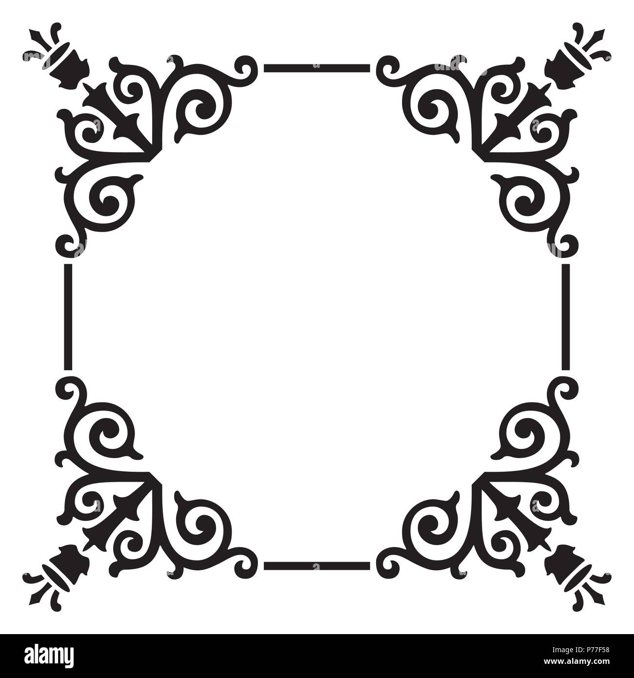 Ornamental border decorated hi-res stock photography and images - Alamy
