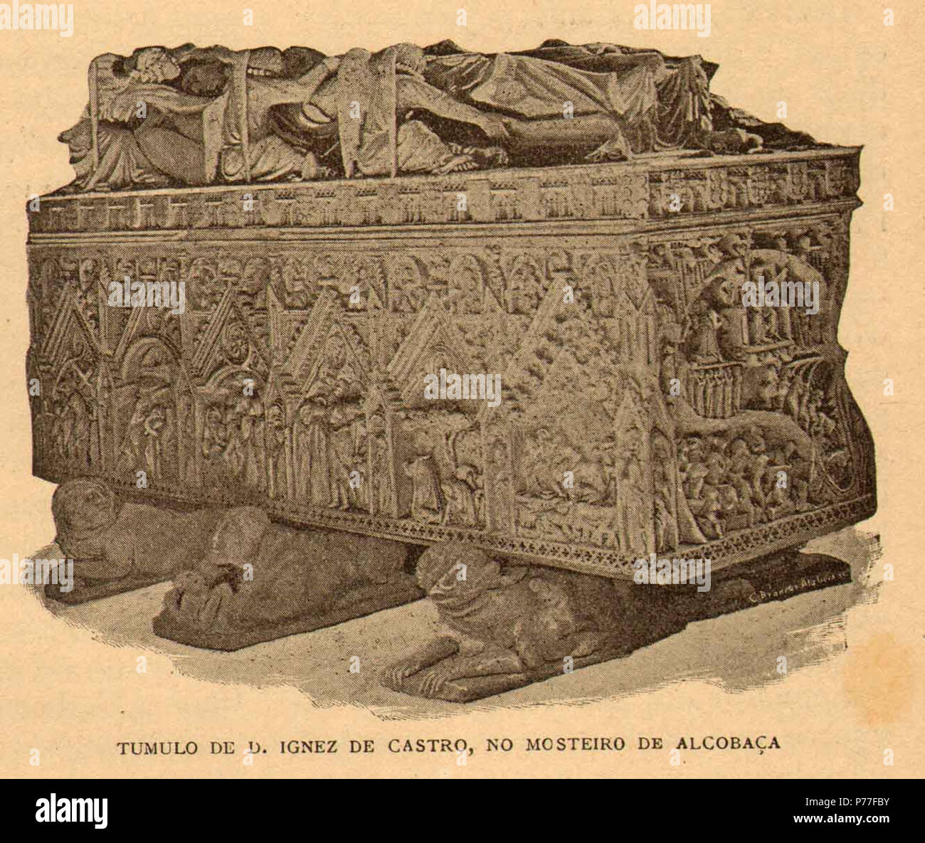 60 Túmulo de D. Inês de Castro - História de Portugal, popular e ...