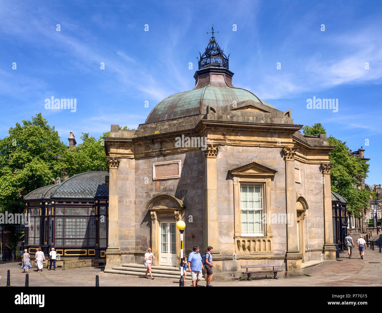 The Royal Pump Room Museum in summer at Harrogate North Yorkshire ...