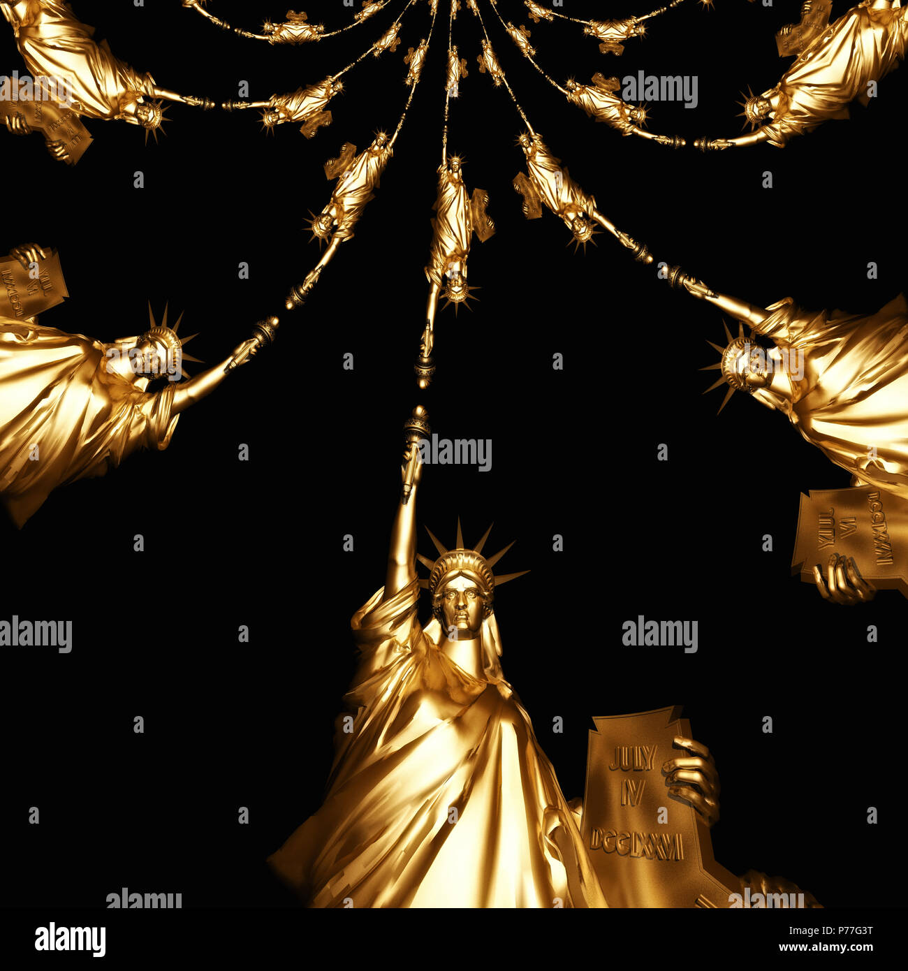 Digital Rendering of the Statue of Liberty Stock Photo - Alamy