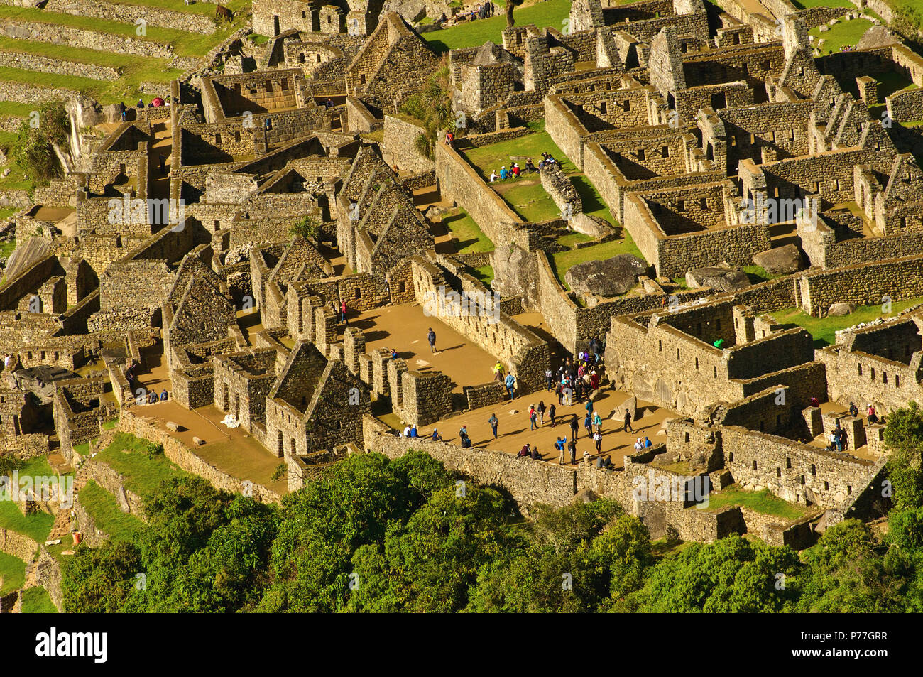 Close Up Machu Picchu at Sunrise, Peru Stock Photo - Alamy
