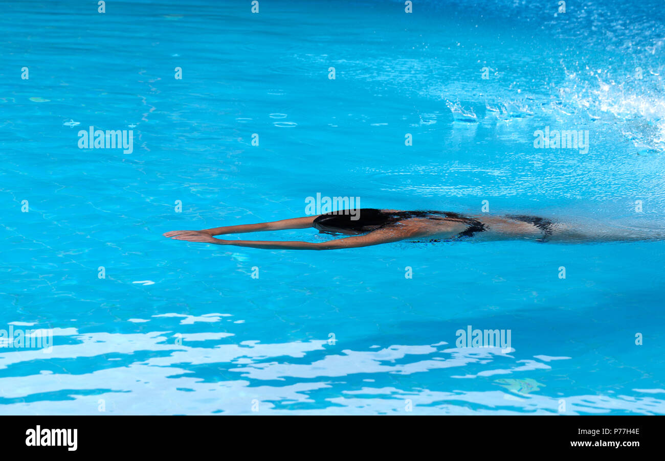 Open water swim woman hi-res stock photography and images - Alamy