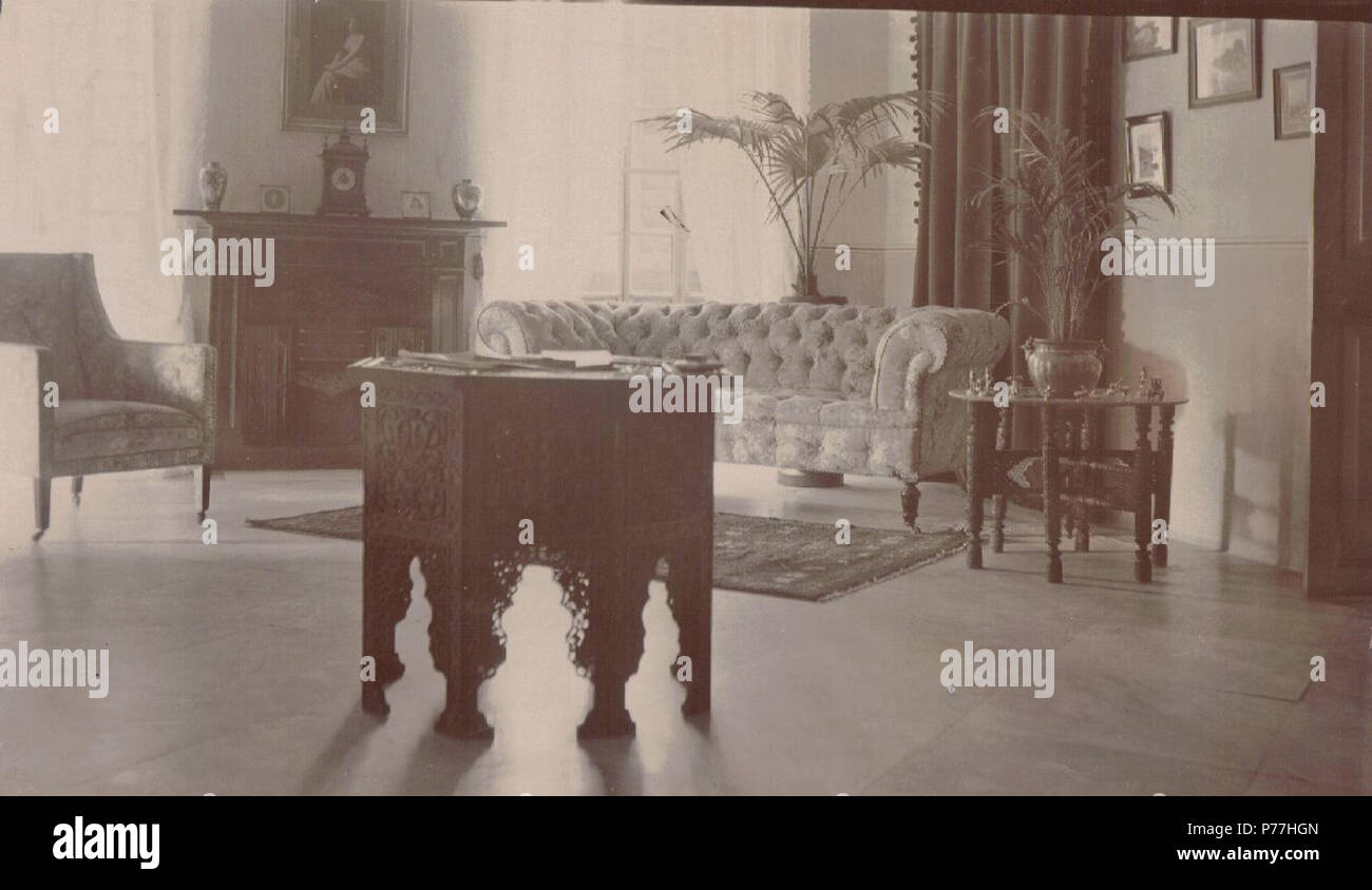 English: Presumed to be the interior of Pandy's house in Calcutta ...