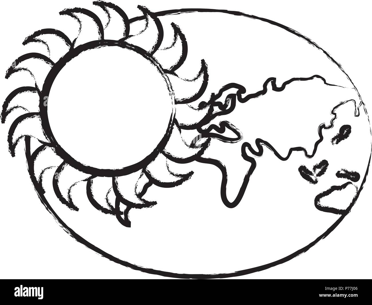 Hot Earth Illustration High Resolution Stock Photography and Images - Alamy