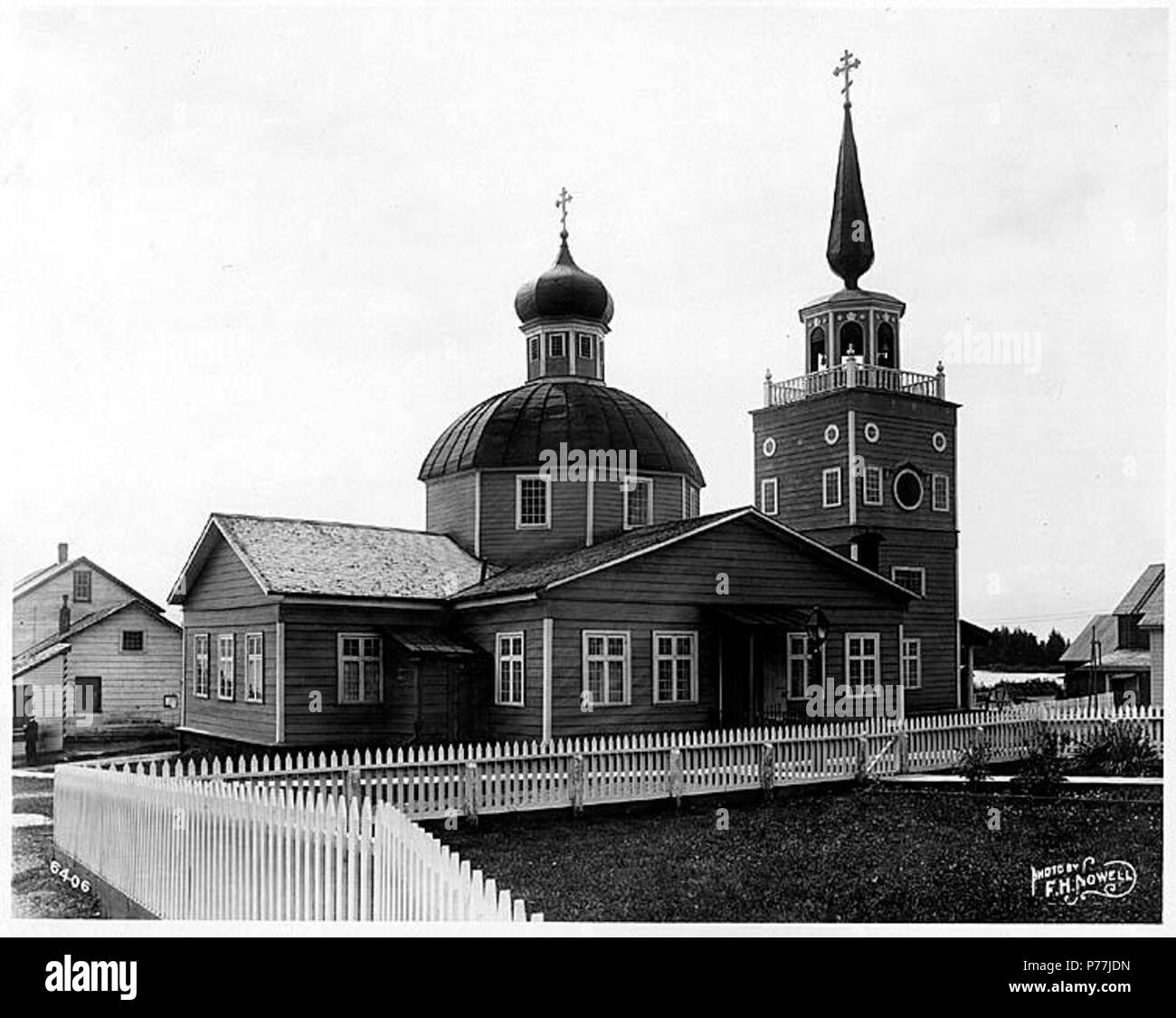 . English: Russian Orthodox Cathedral of Saint Michael, Sitka, ca. 1908 ...
