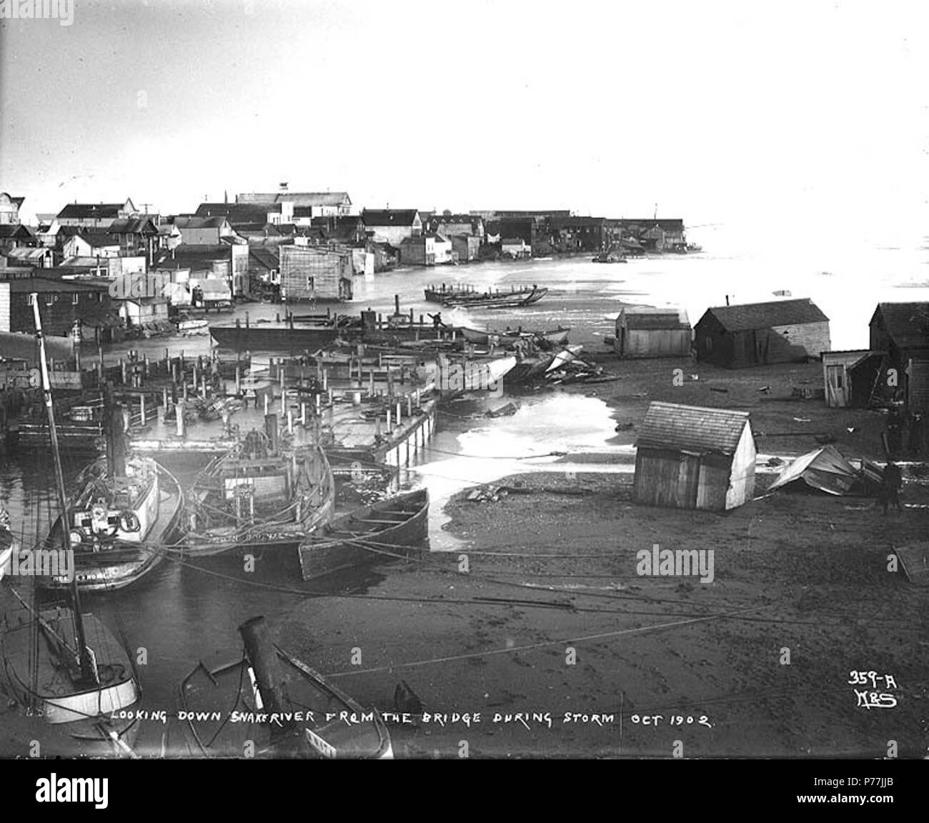 . English: Snake River from the bridge showing the aftermath of a storm ...