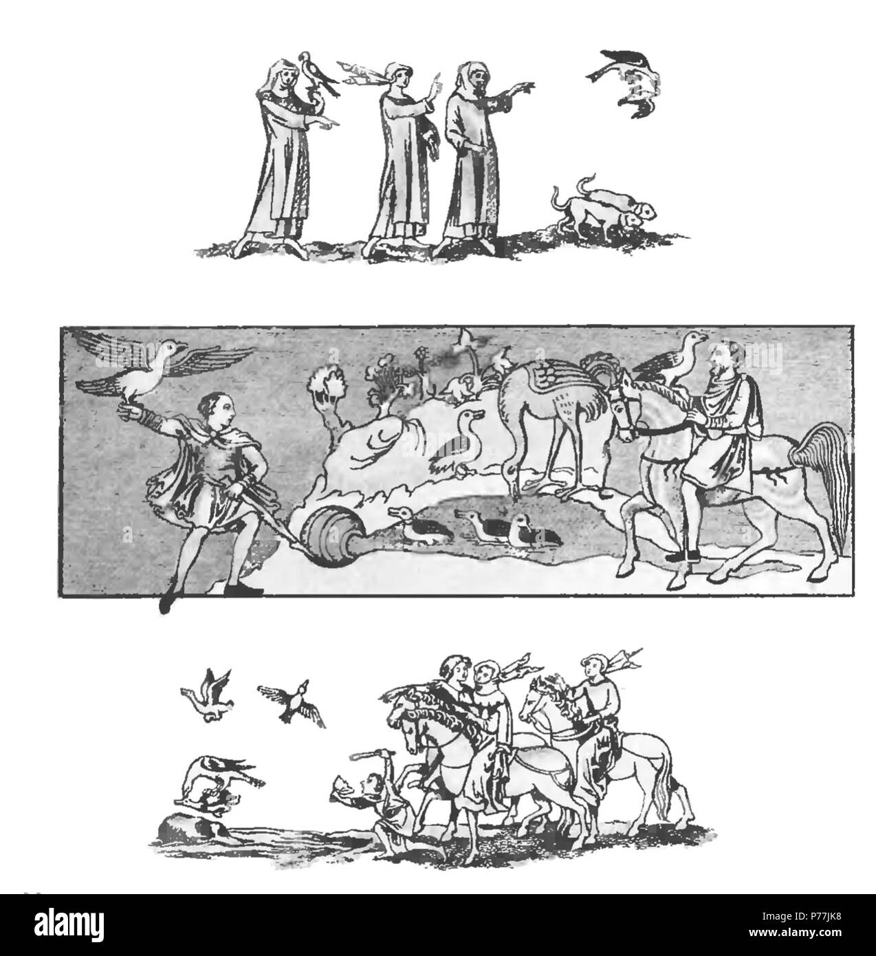 English: Hawking. (From Strutts' 'Sports and Pastimes'.) . 1912 12 ...