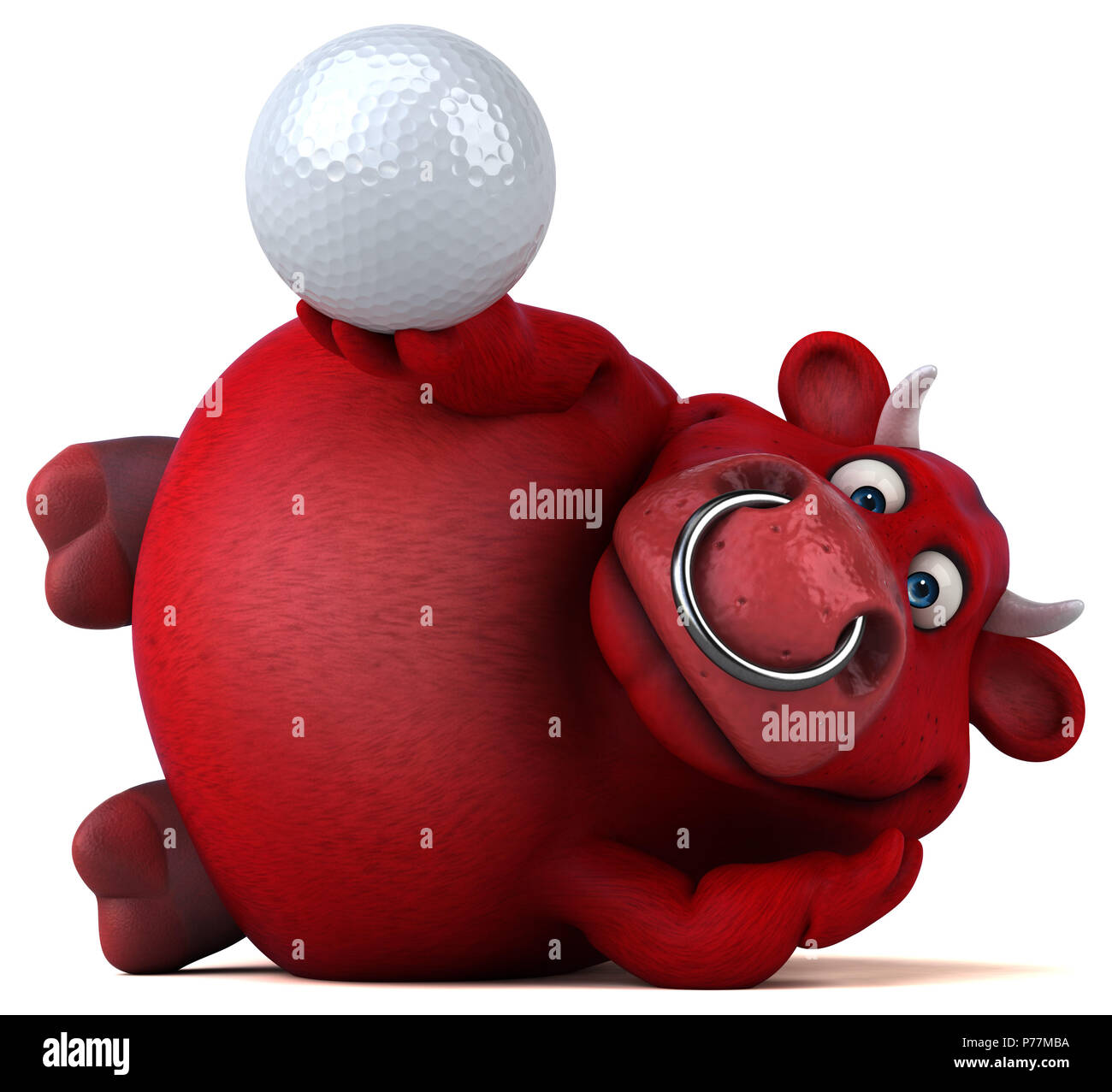 Red bull - 3D Illustration Stock Photo - Alamy