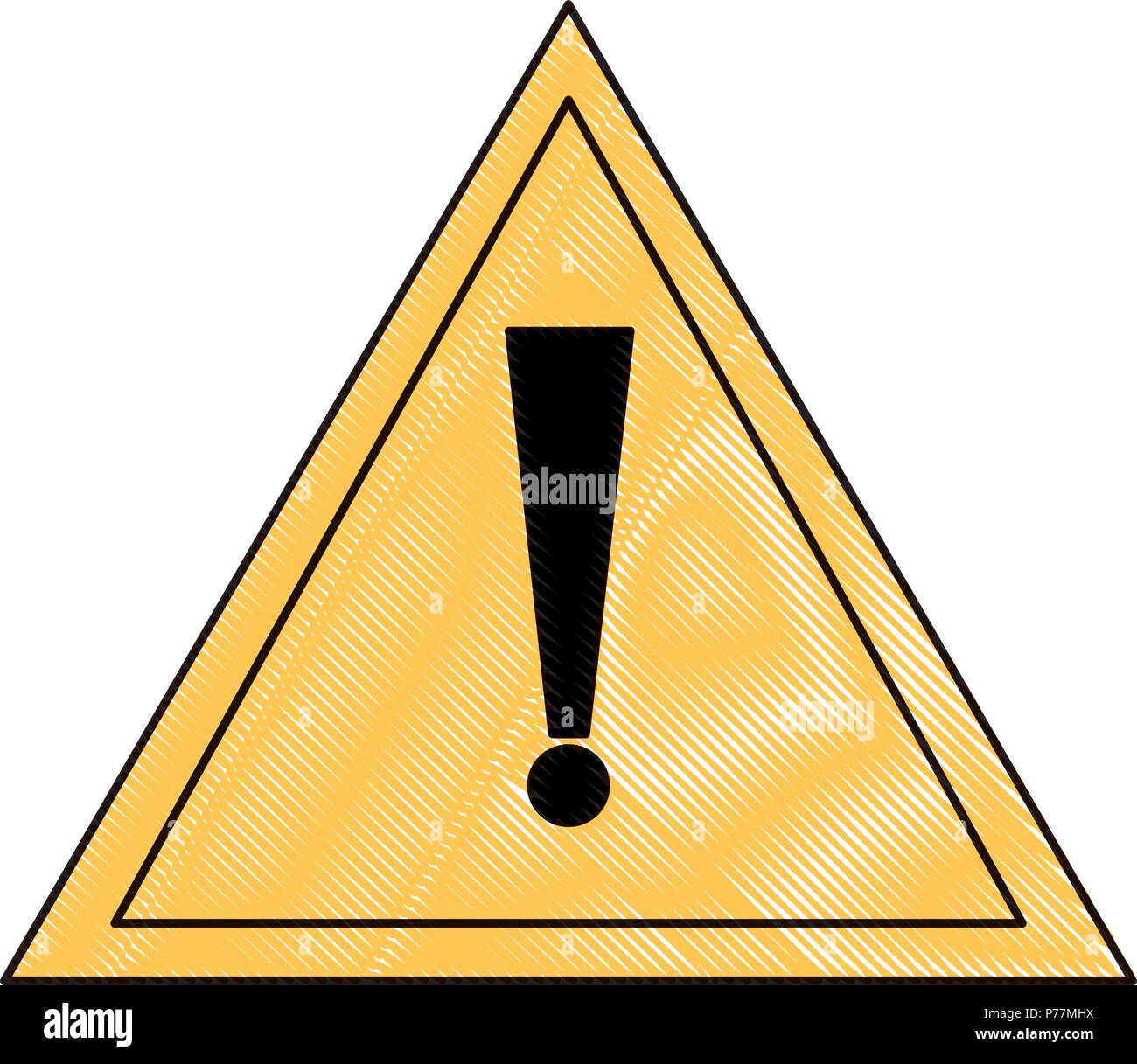 Warning sign icon over white background, vector illustration Stock ...