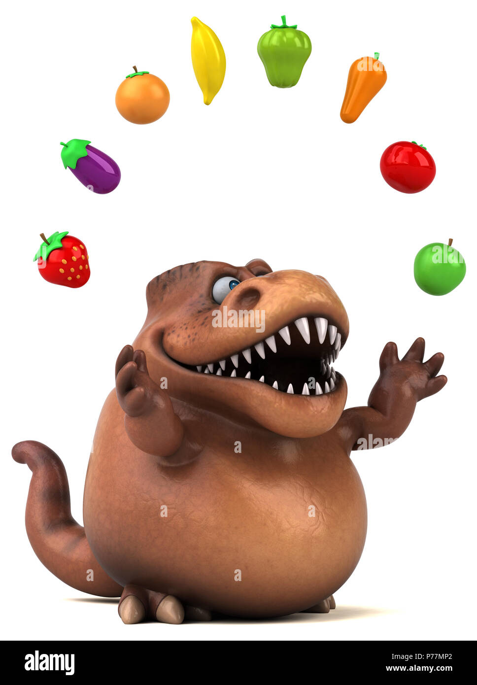 Fun dinosaur - 3D Illustration Stock Photo - Alamy