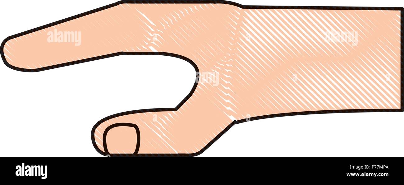 human hand icon over white background, vector illustration Stock Vector ...