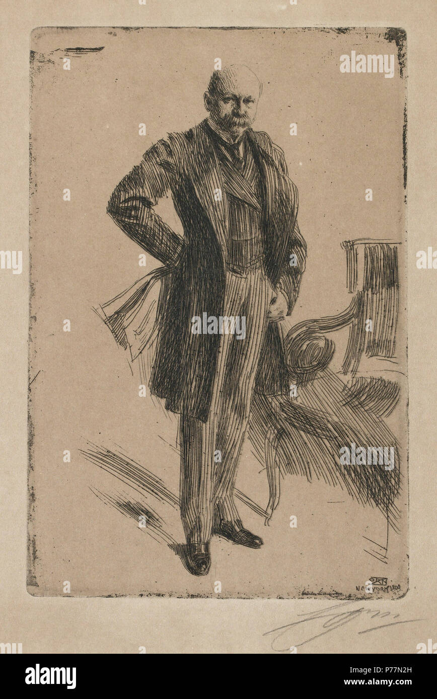 . Svenska: Överste Lamont I English: Colonel Lamont I . Etching of the ...