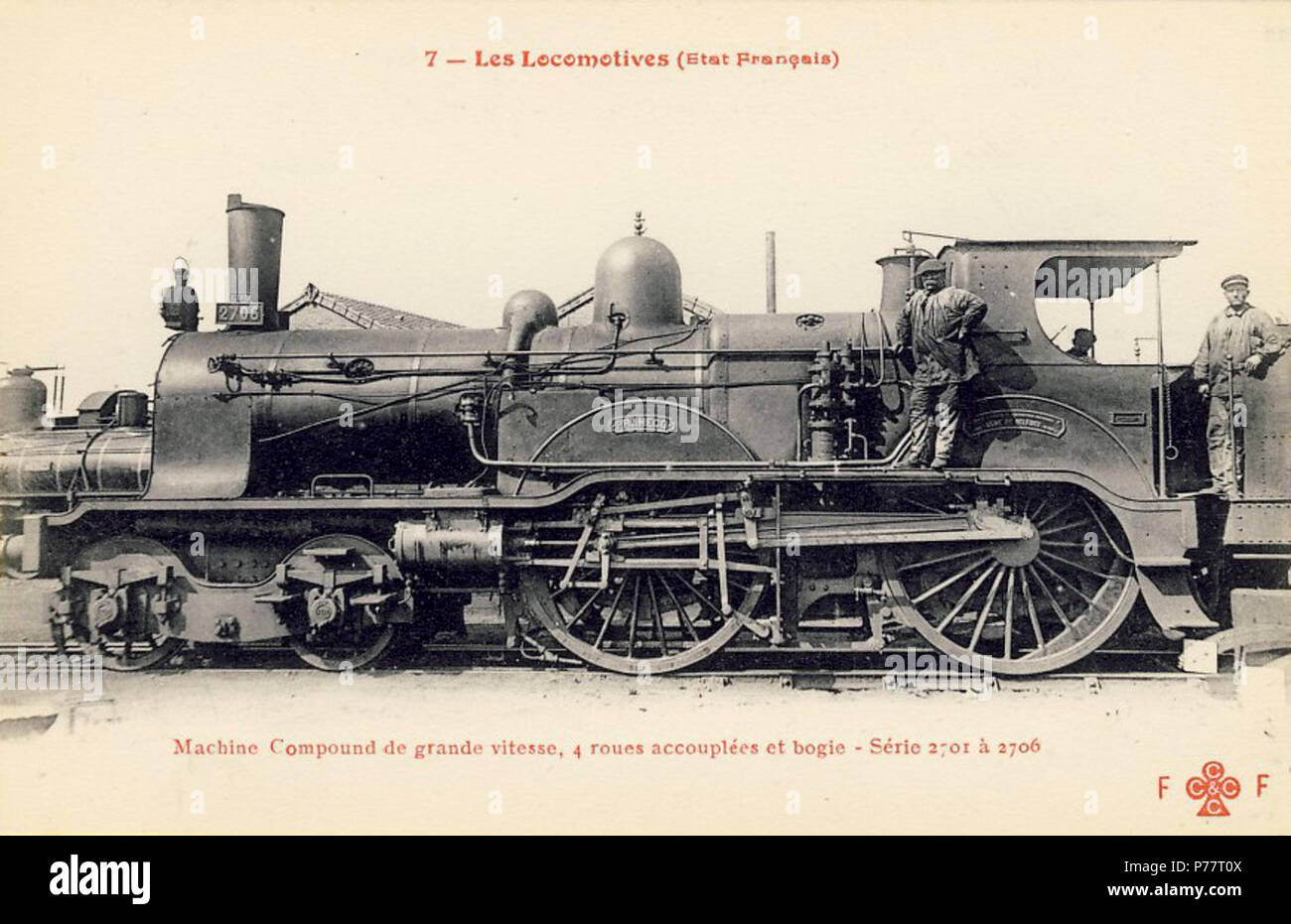 English: Steam locomotive État 2706 of French State class 2701 to 2706 ...