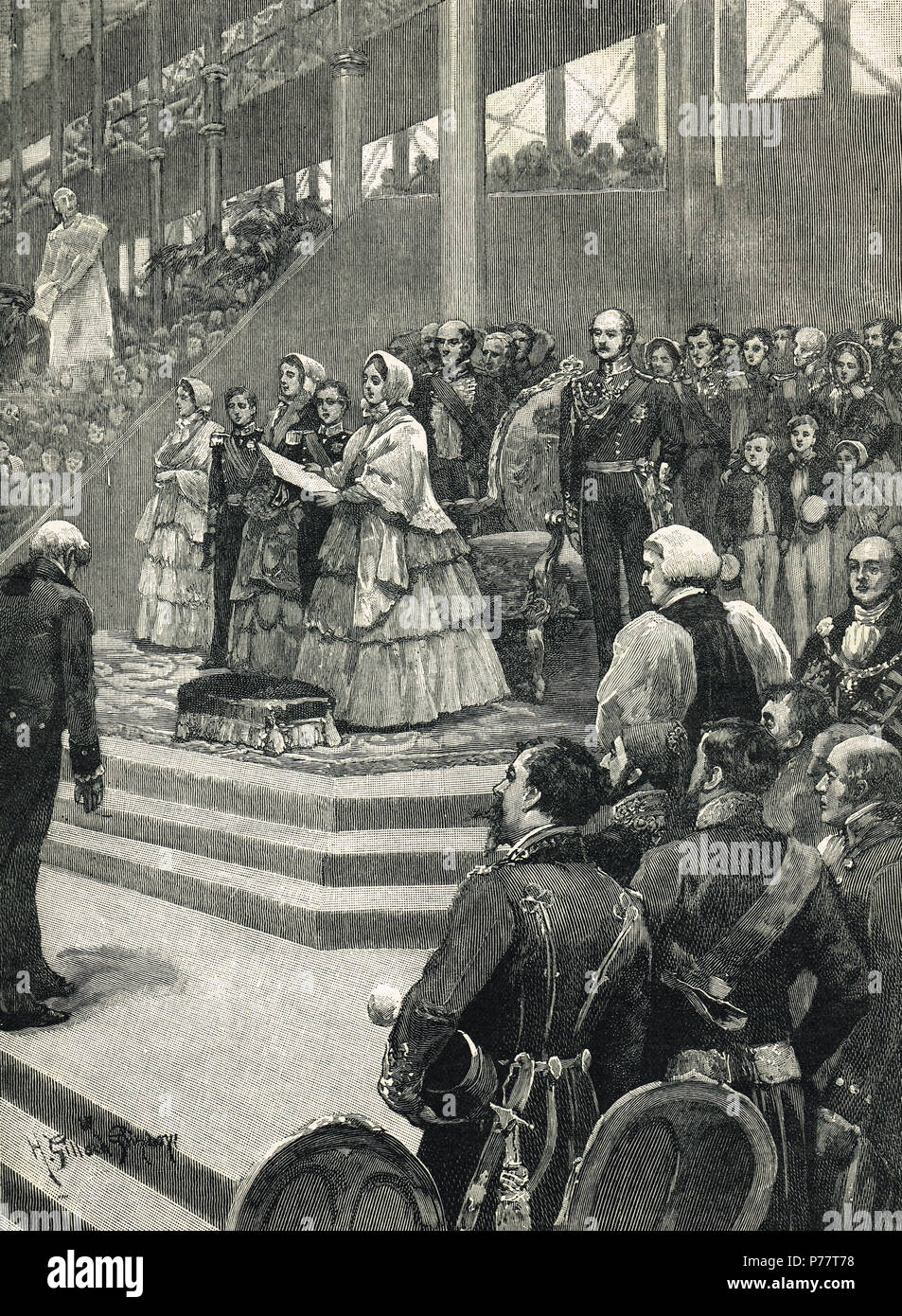 The opening of the great exhibition hi-res stock photography and images ...