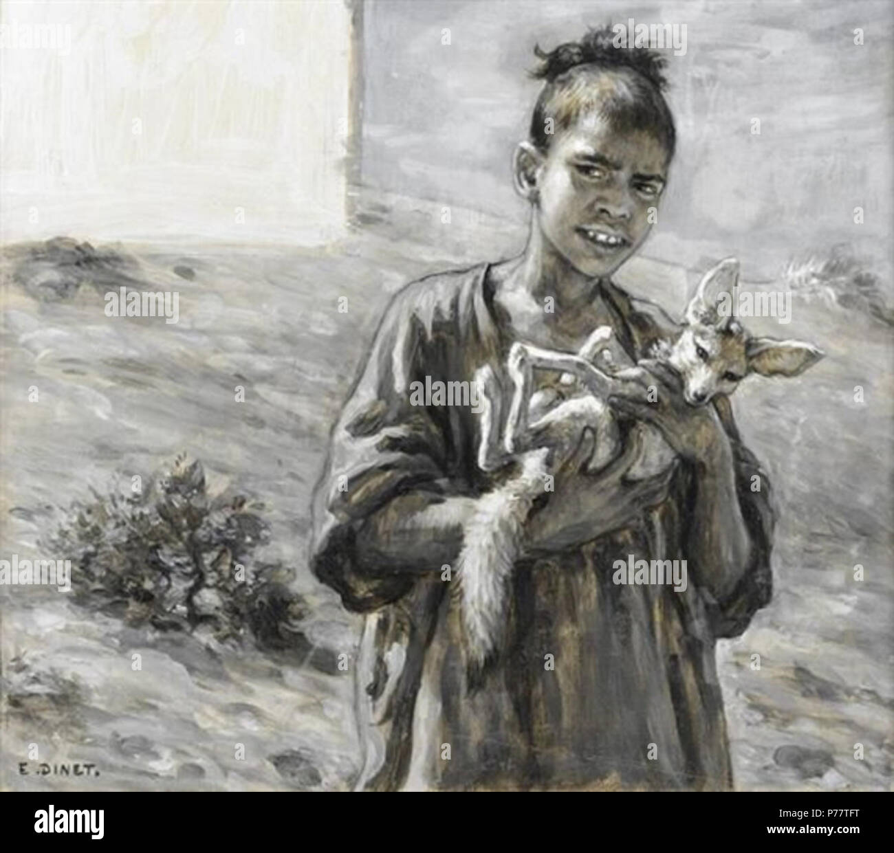 . French: Jeune garçon au fennec Young boy with a fennec N/A 39 Jeune ...