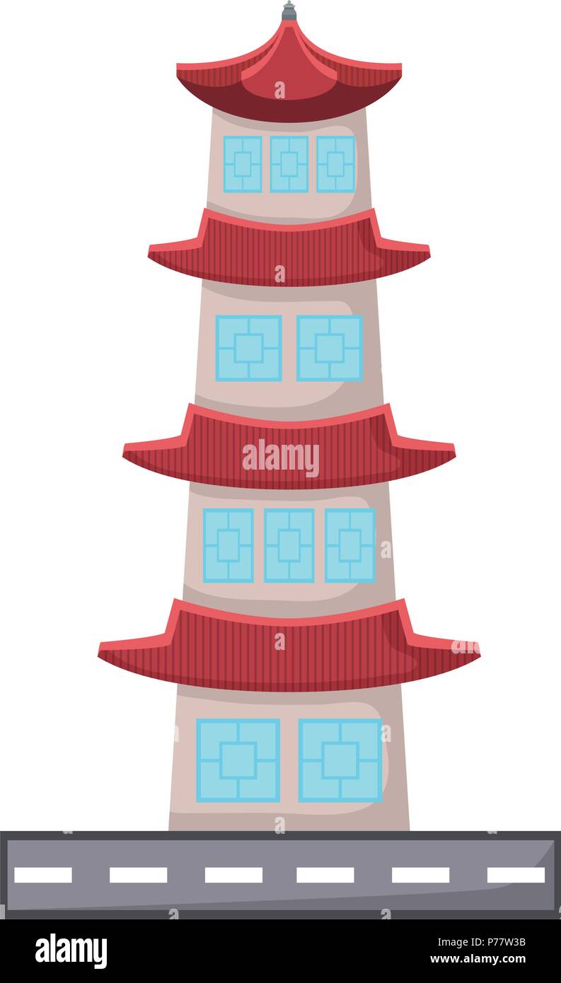 South korea design with seoul tower icon over white background, vector ...