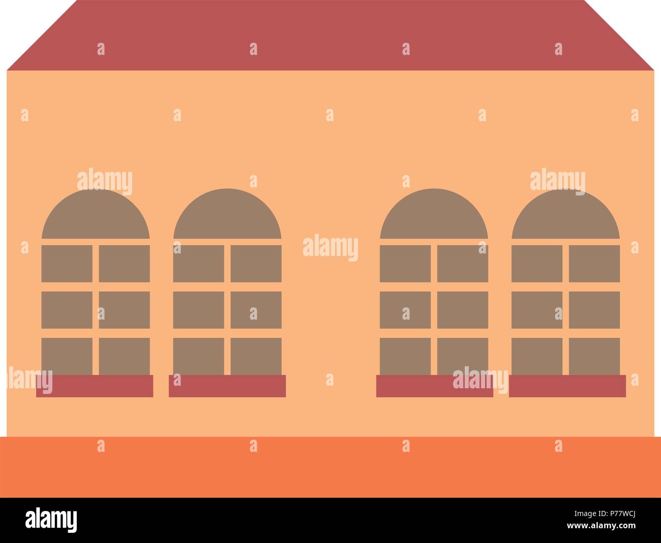 city building icon over white background, vector illustration Stock ...