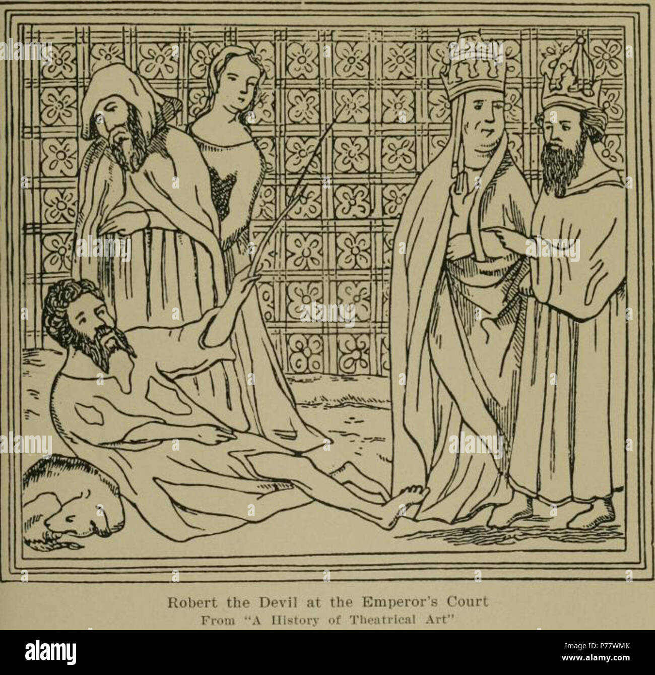 Early illustration . Long before 1904 55 Robert the Devil Stock Photo ...