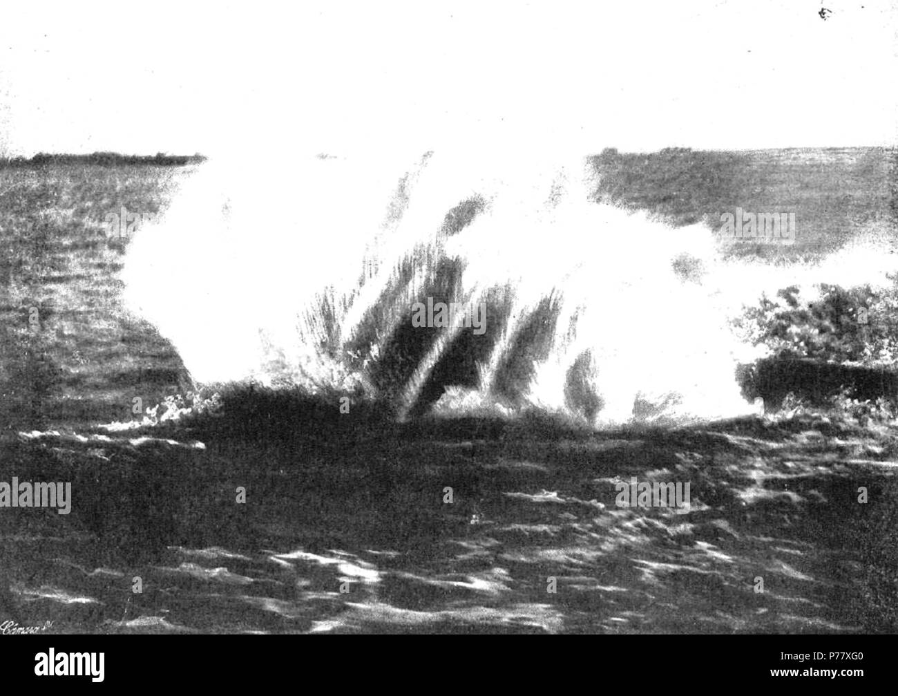 World war torpedo underwater submarine Black and White Stock Photos ...