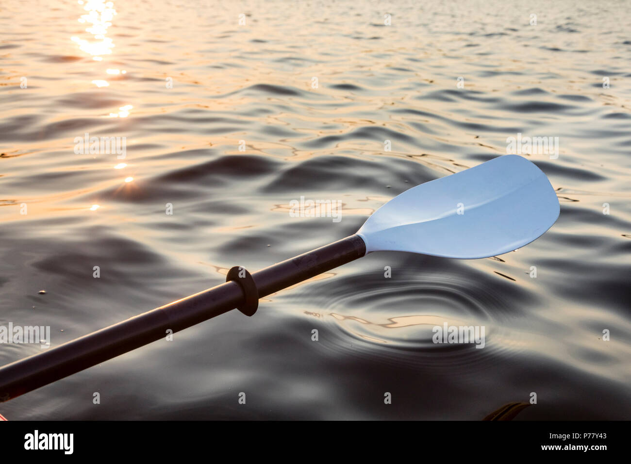 Kayak paddle reflection on hi-res stock photography and images - Alamy