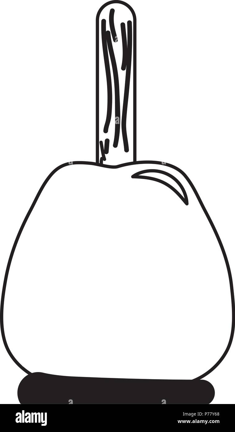 sweet apple icon over white background, vector illustration Stock ...