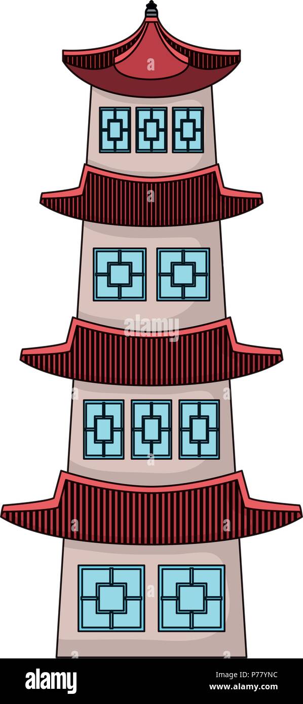 South korea design with seoul tower icon over white background, vector ...