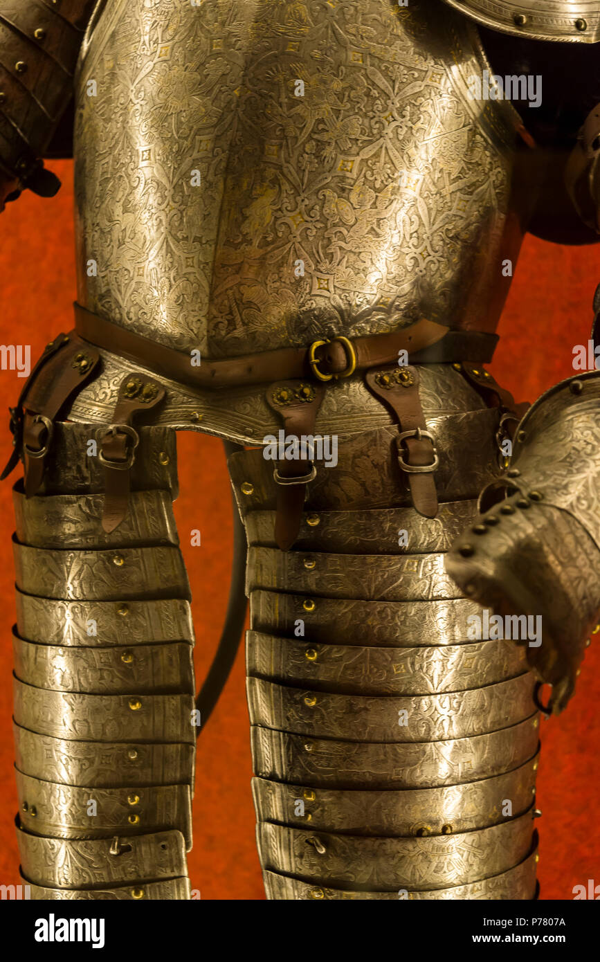 Capodimonte National Art Museum, Farnese armoury, Medieval armour ...