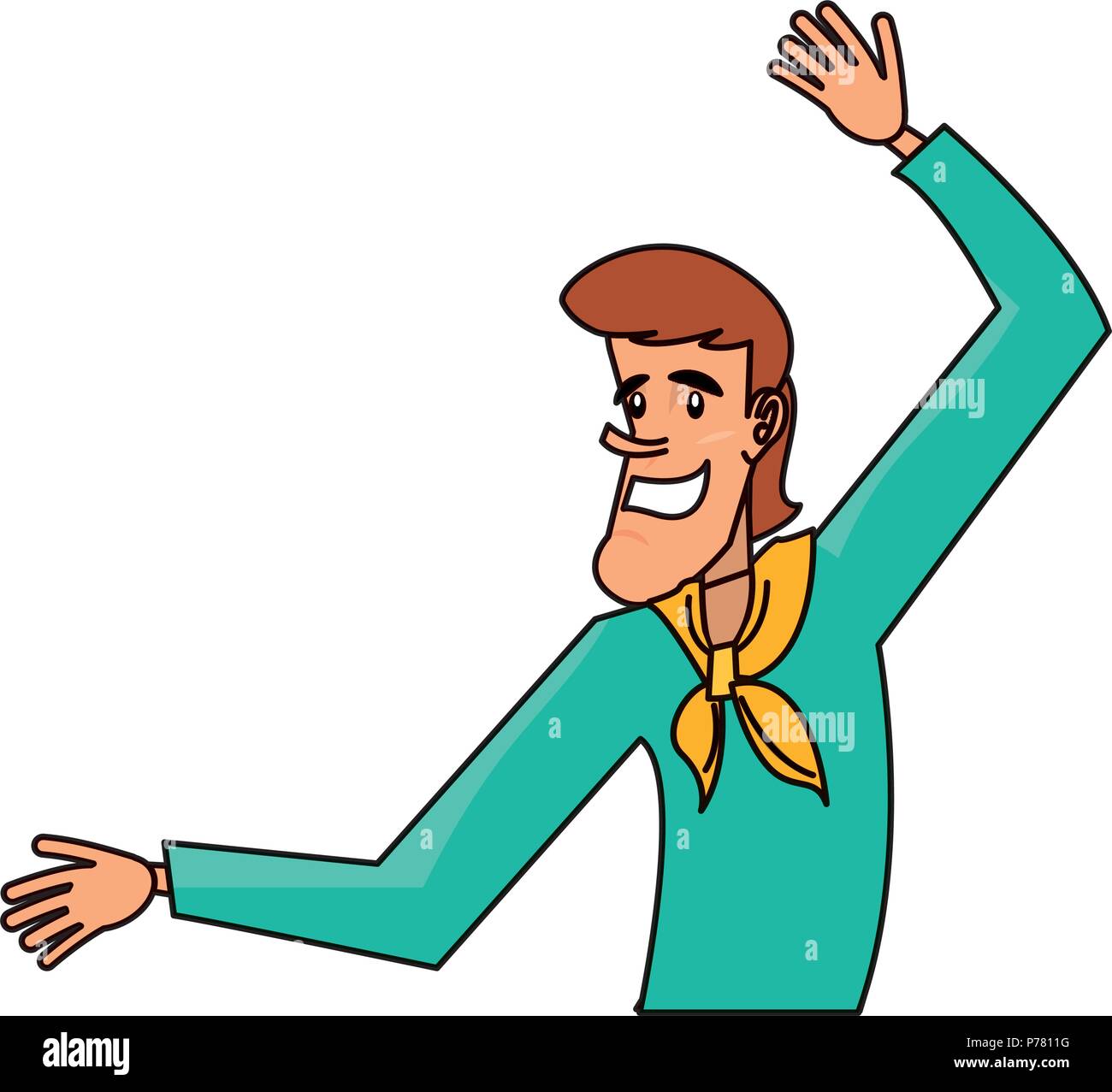 farmer man icon over white background, vector illustration Stock Vector ...