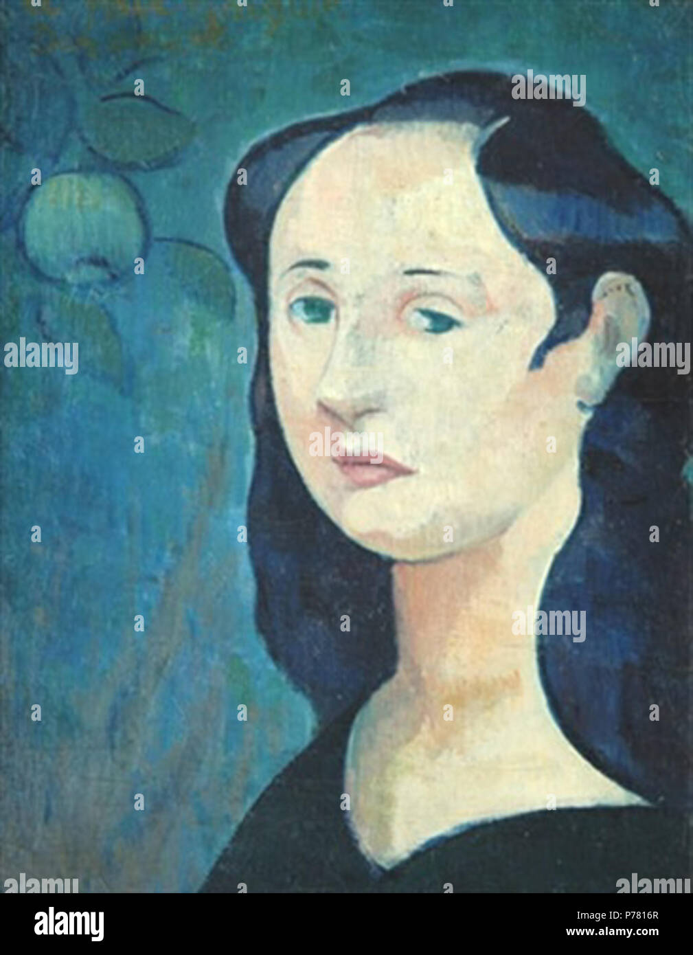 5 BERNARD Emile - Portrait d'Aline Marie Chazal, Mère de Paul Gauguin ...