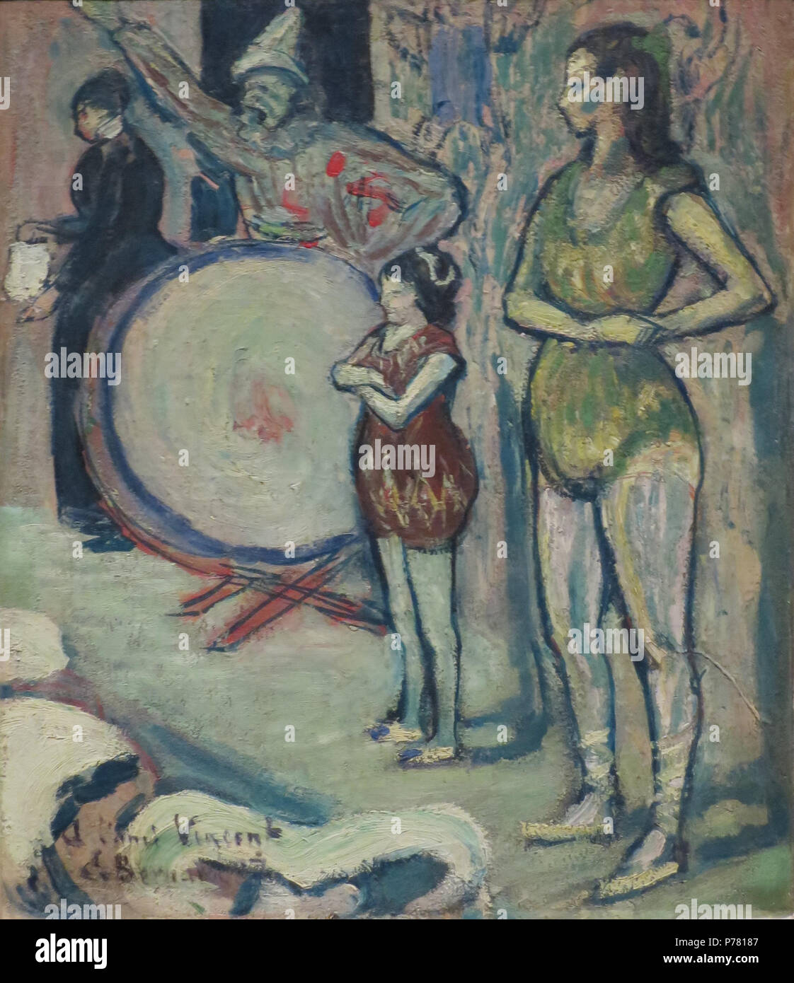 English: Saltimbanques by Emile Bernard, 1887, oil on canvas, Museo ...