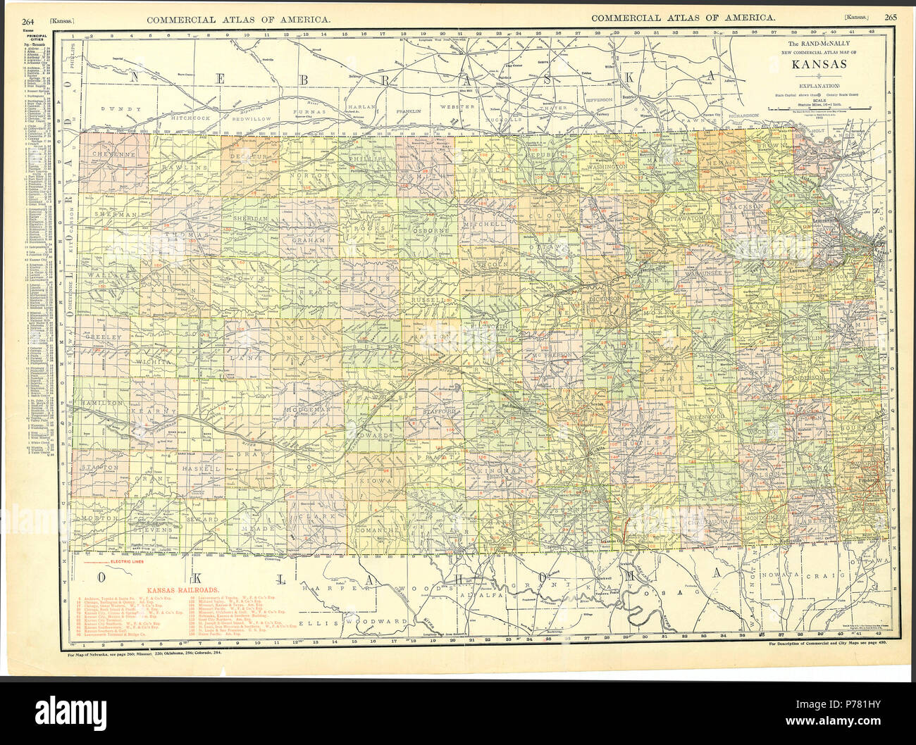 Kansas map hi-res stock photography and images - Alamy