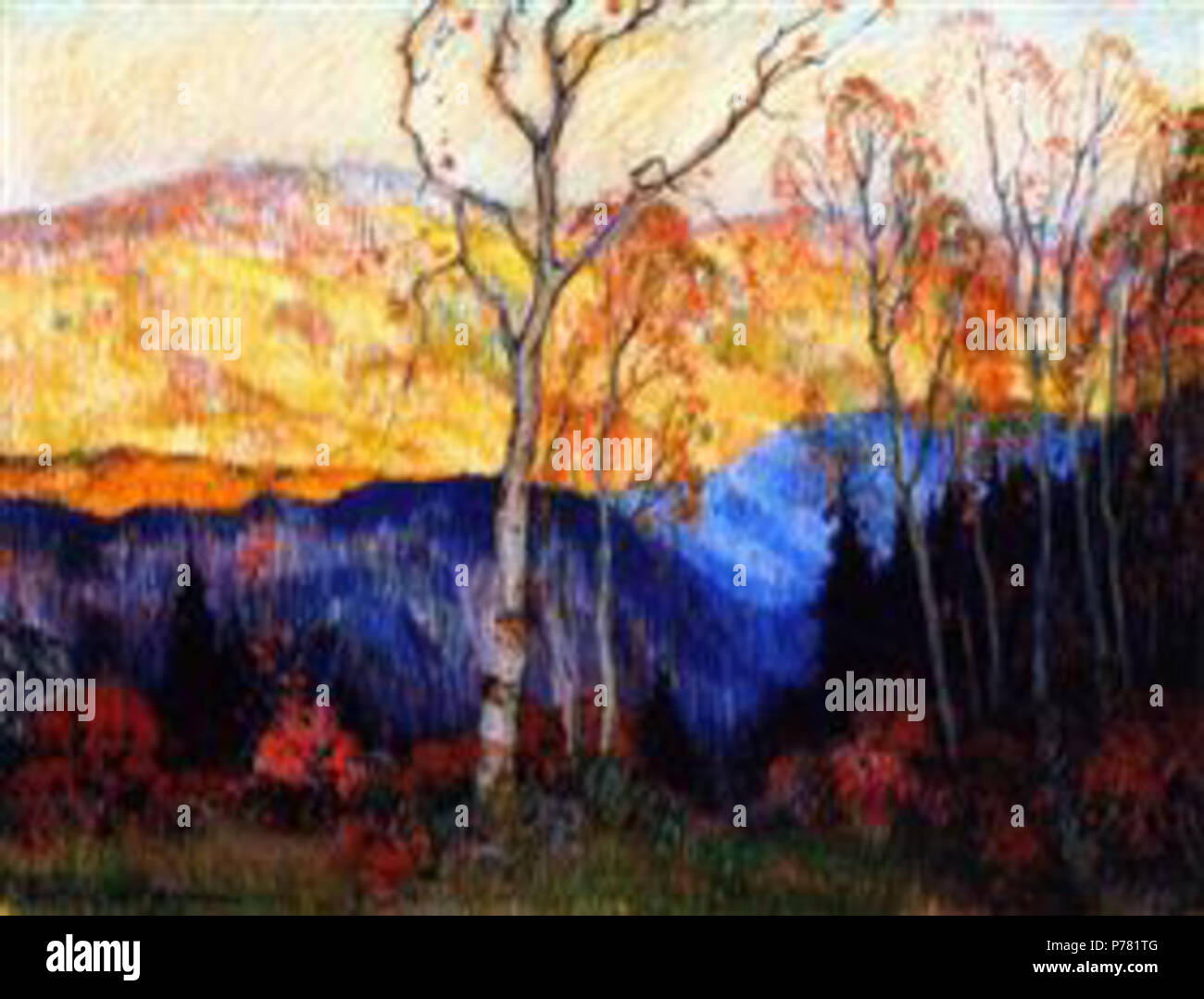 Work by Clarence Gagnon . before 1942 14 Gagnon - golden-autumn ...