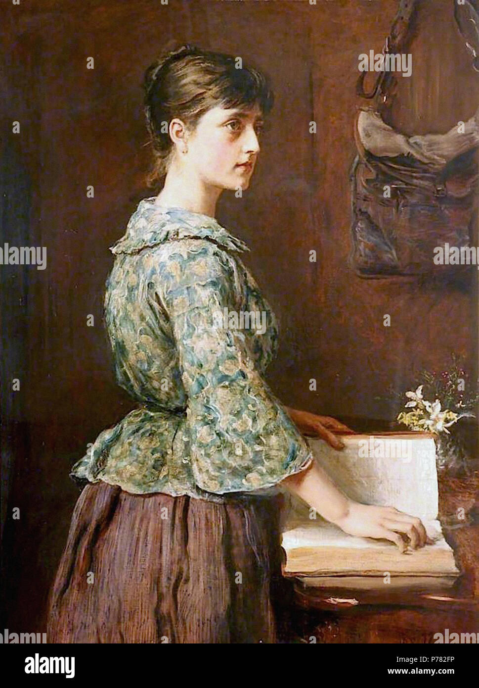 Millais John Everett - the Good Resolve Stock Photo - Alamy