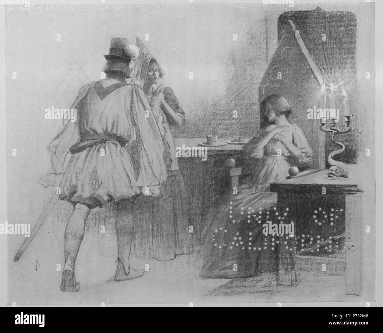 English: Drawing in w:Personal Recollections of Joan of Arc by Mark ...