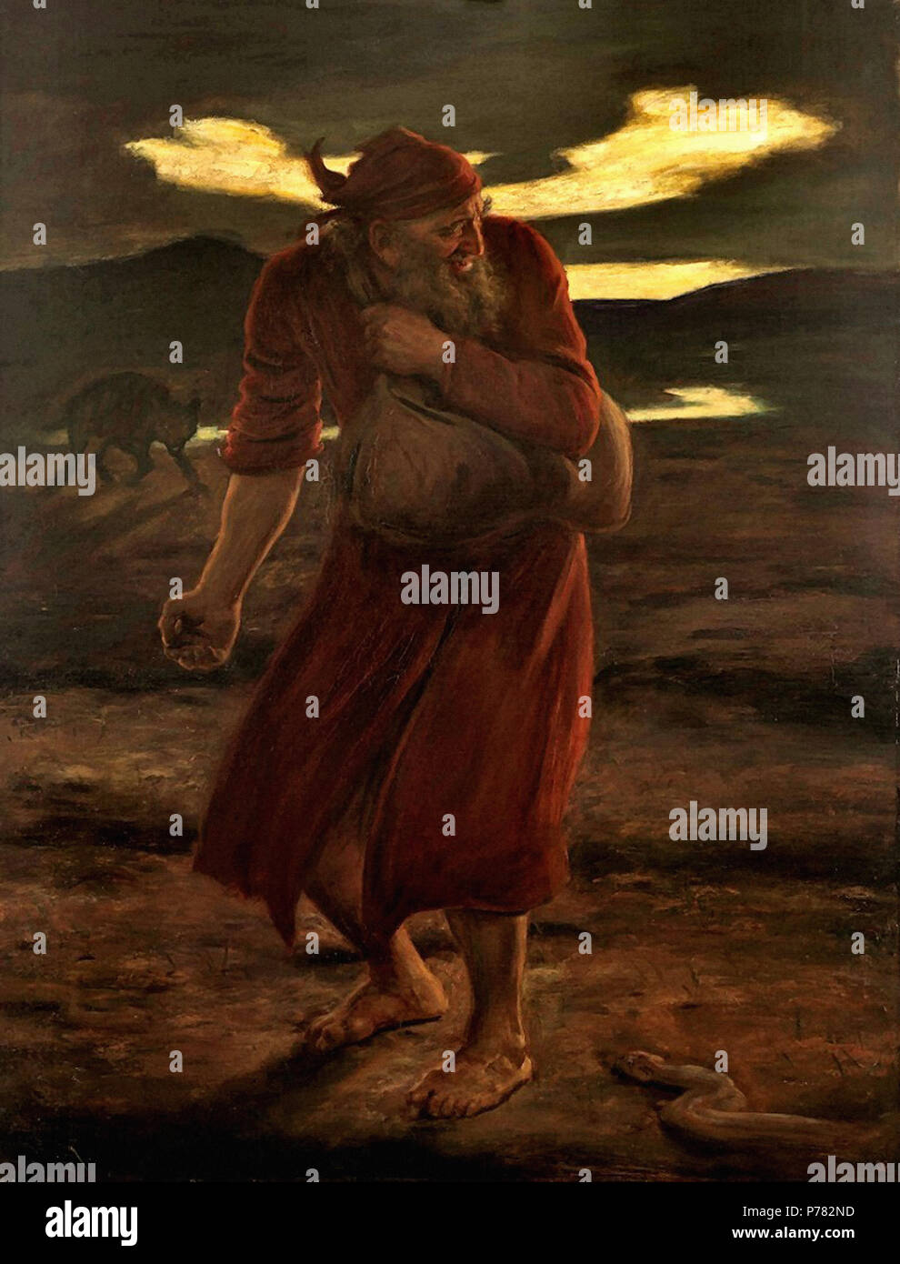 Millais John Everett - the Parable of the Tares Stock Photo - Alamy