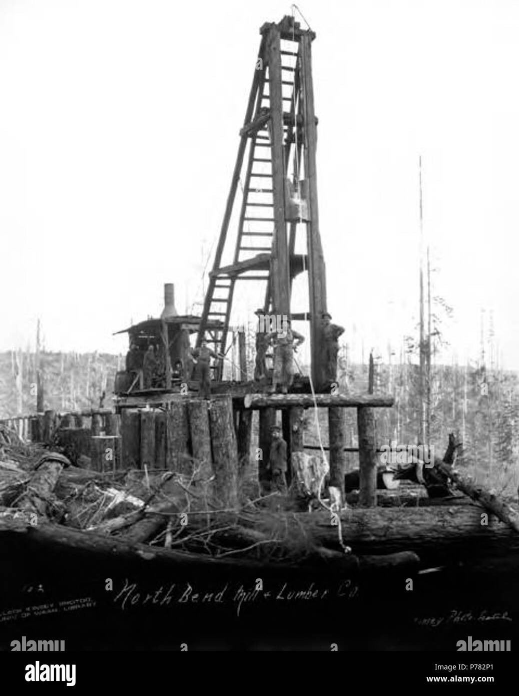 Simpson logging company Black and White Stock Photos & Images - Alamy