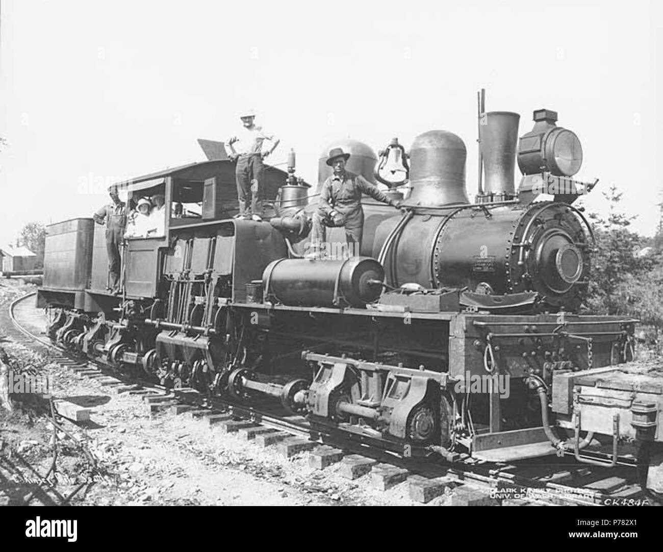 Shay locomotive for logging Black and White Stock Photos & Images - Alamy