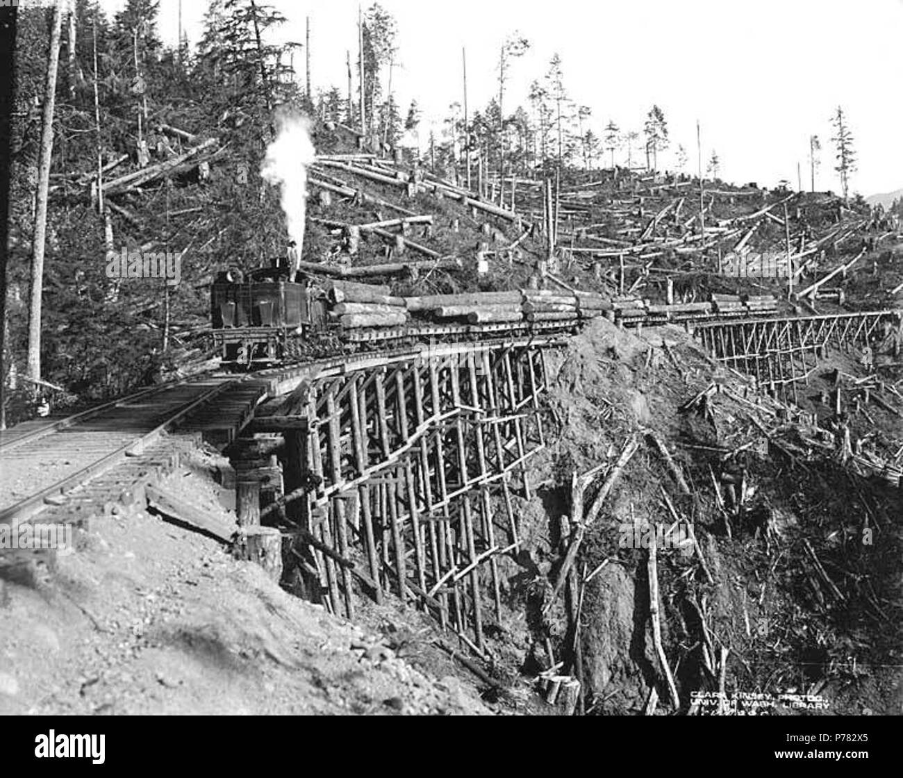 Shay locomotive Black and White Stock Photos & Images - Alamy