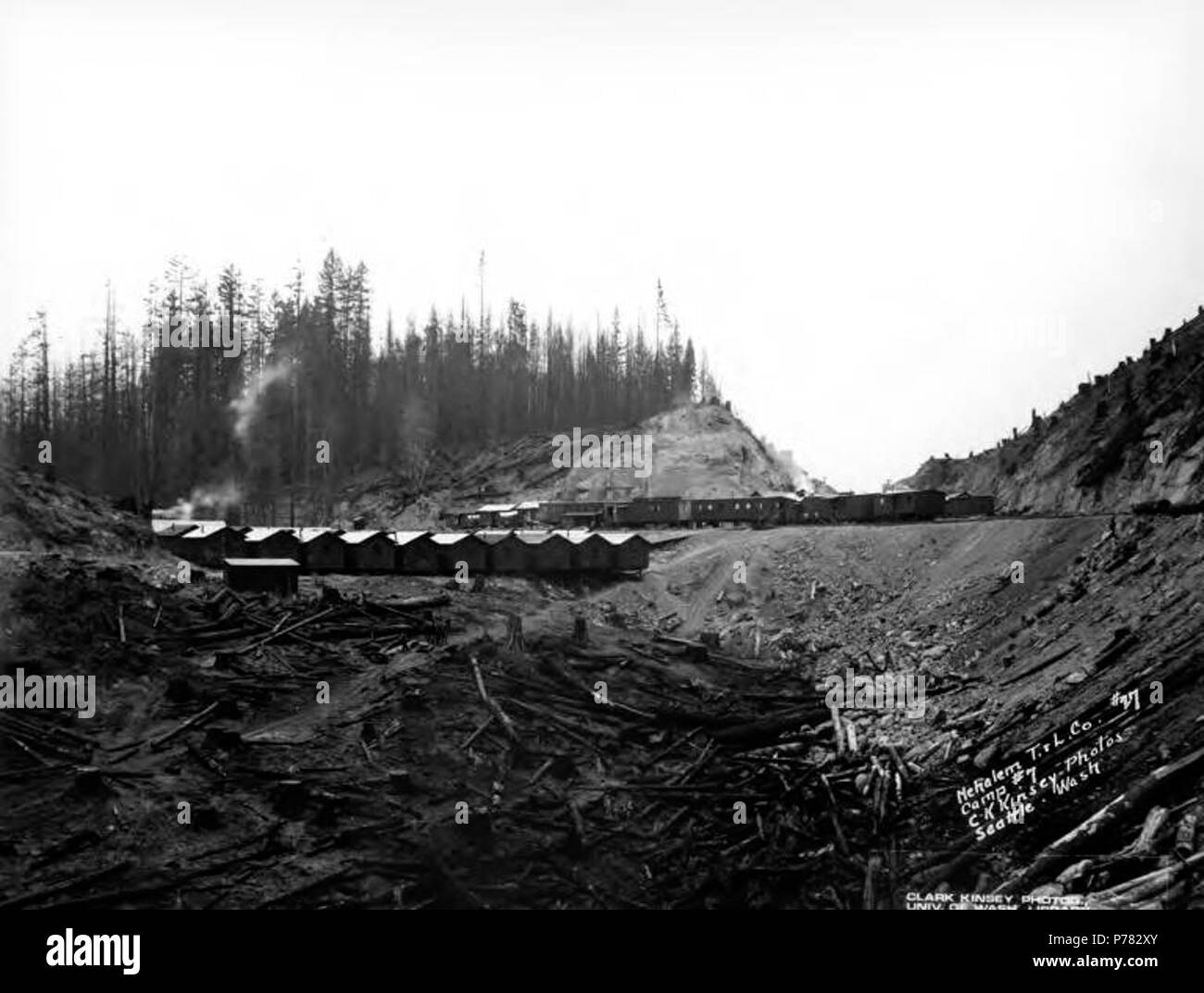 Logging in oregon Black and White Stock Photos & Images - Alamy