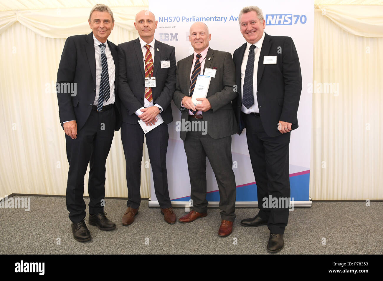 Jason Wilkinson (second left) and Andy Gritt (second right) of Dorset ...
