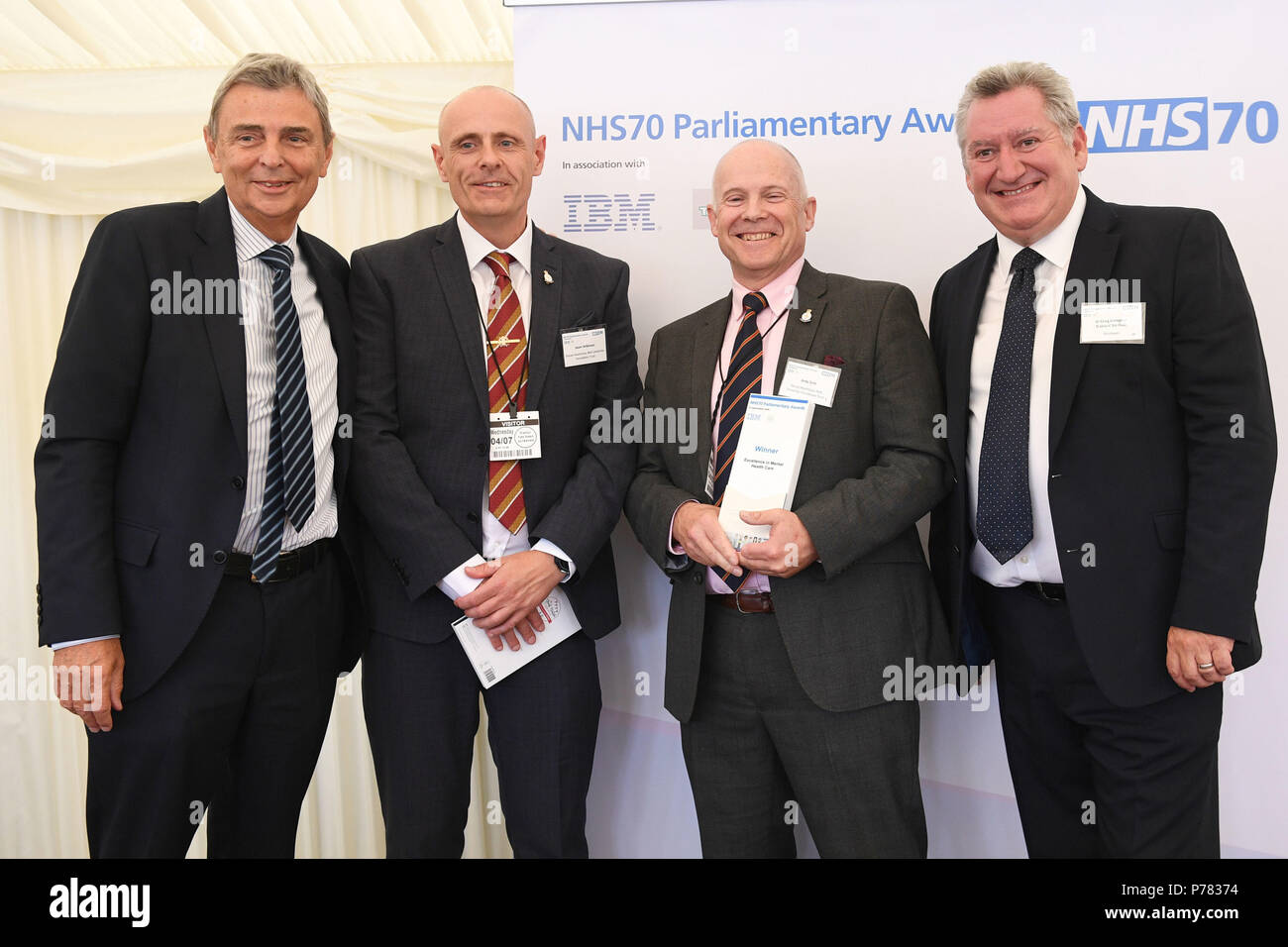 Jason Wilkinson (second left) and Andy Gritt (second right) of Dorset ...