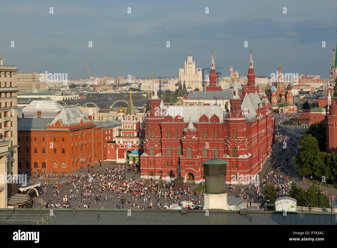Red Square Russia Aerial