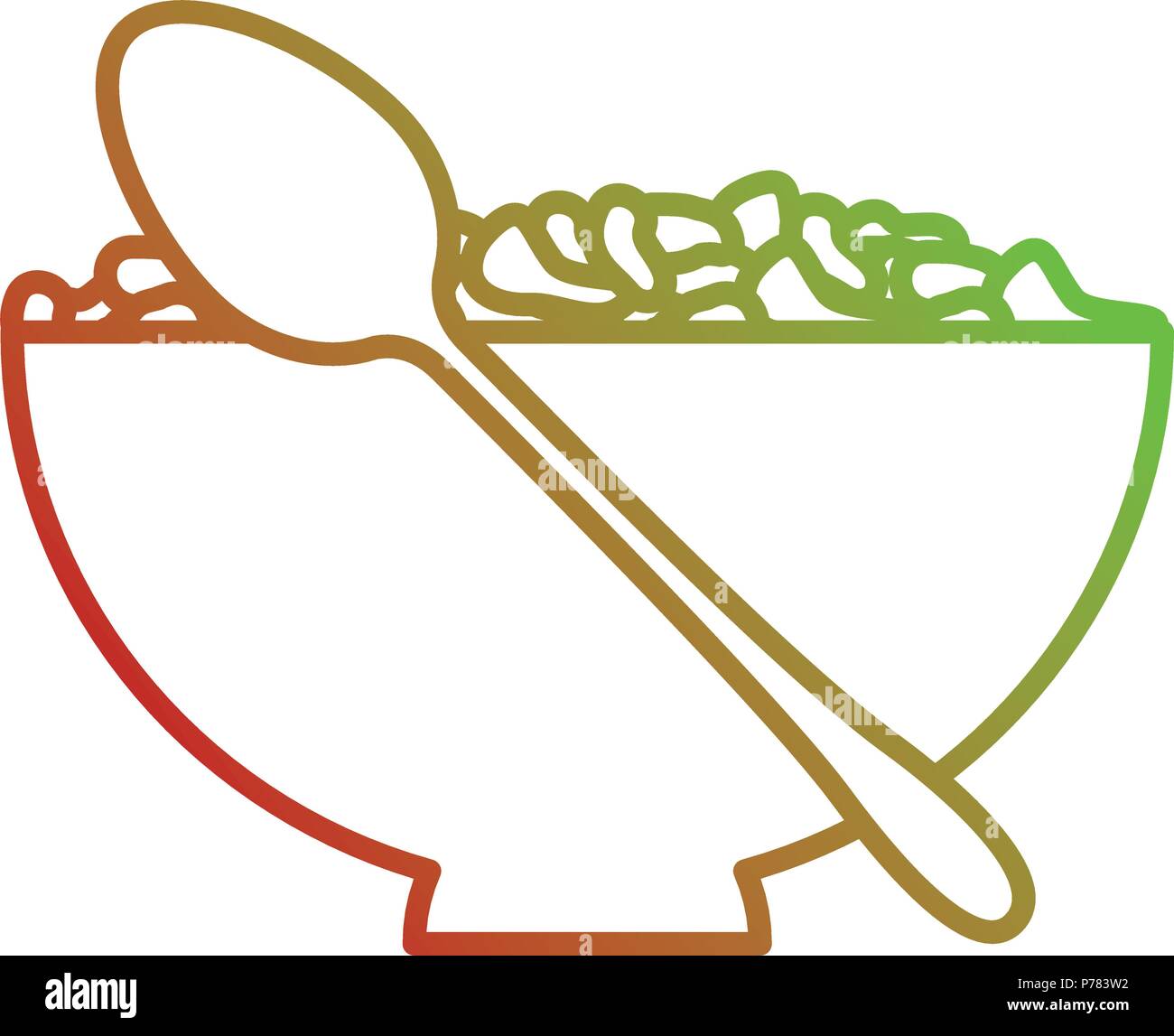 Cereal dish Stock Vector Images - Alamy