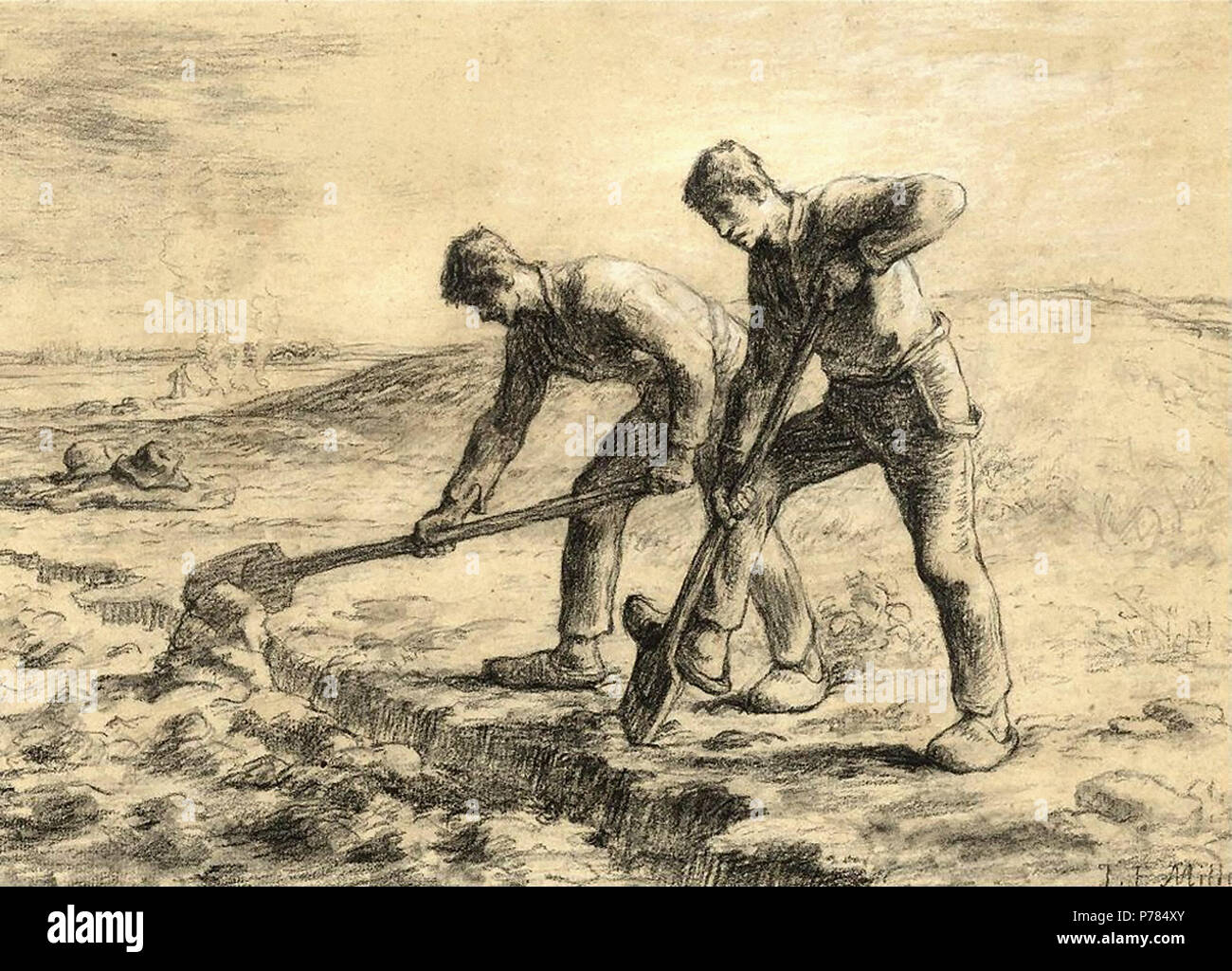 Turning over soil hi-res stock photography and images - Alamy